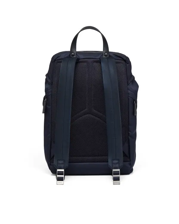 Prada Re-nylon And Saffiano Leather Backpack