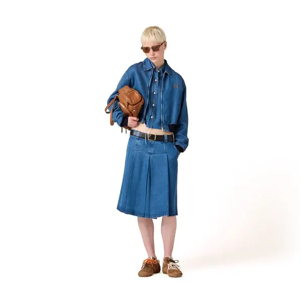 Miu Miu Denim Blouson Jacket