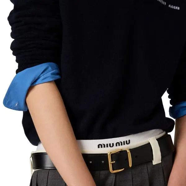 Miu Miu Cashmere Polo Sweater