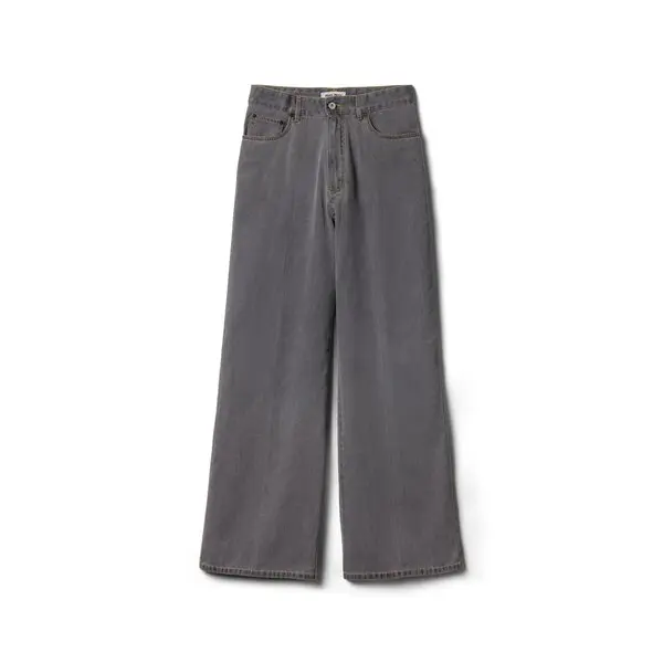 Miu Miu Washed Chambray Loose Fit Jeans