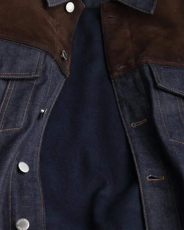 Prada Denim And Suede Jacket