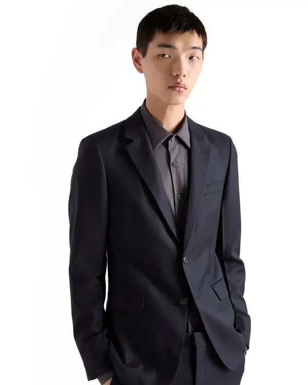Prada Single-breasted Cashmere And Wool Suit