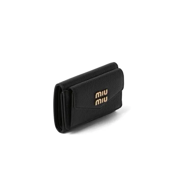 Miu Miu Small Leather Wallet - Black