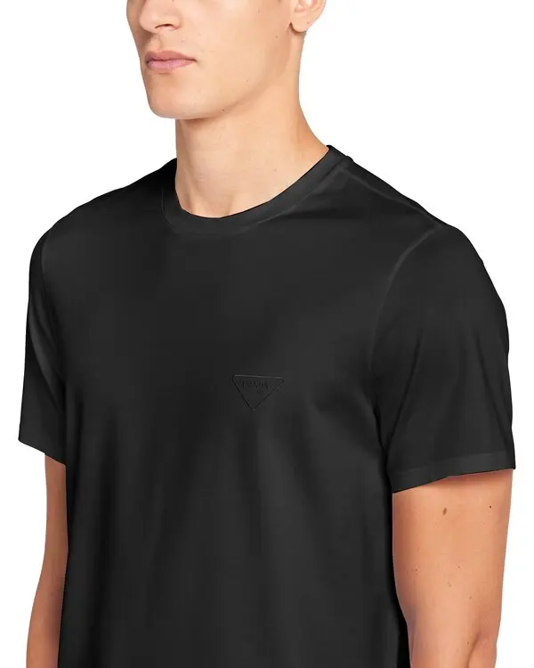Prada Stretch Cotton T-shirt - Black