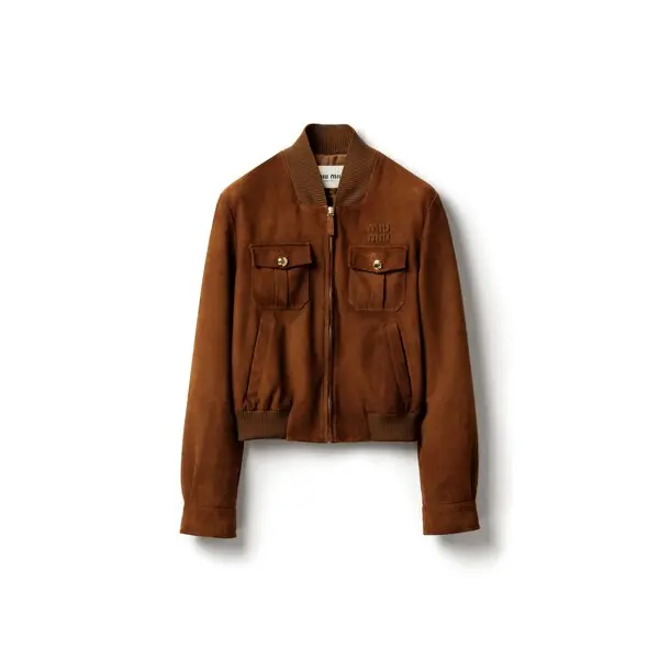 Miu Miu Waxed Suede Jacket