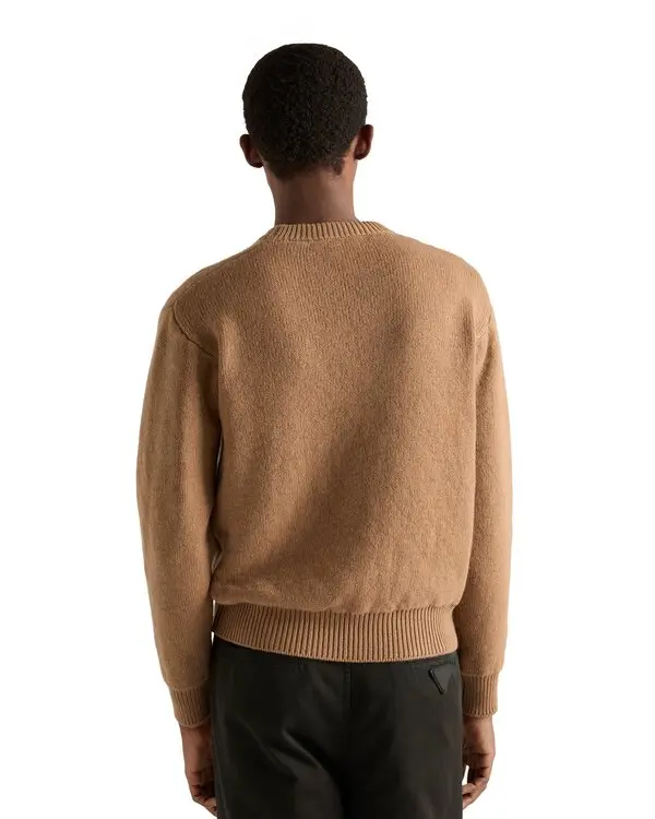 Prada Cashmere Crew-neck Sweater - Camel/camel