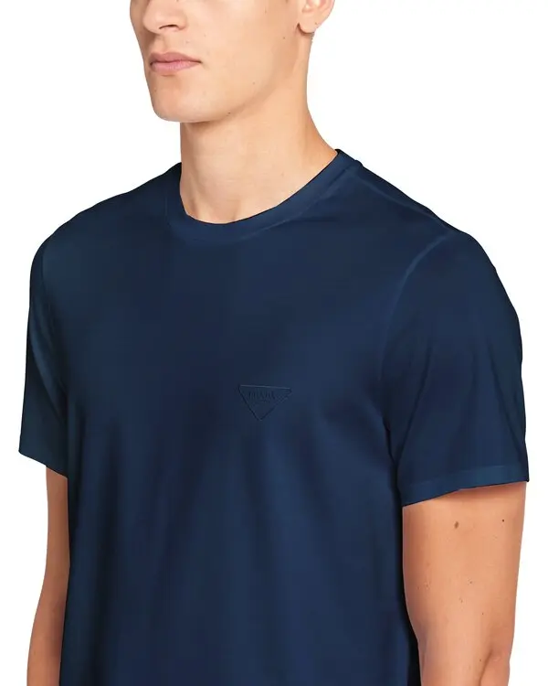 Prada Stretch Cotton T-shirt - Navy