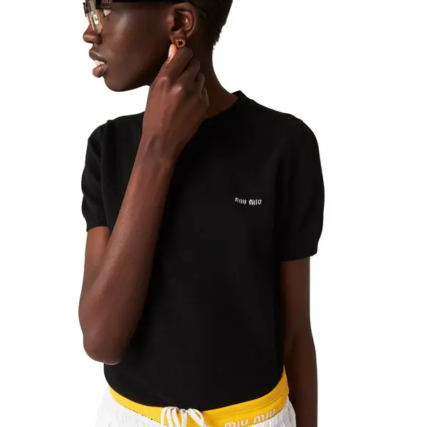 Miu Miu Cashmere Sweater - Black