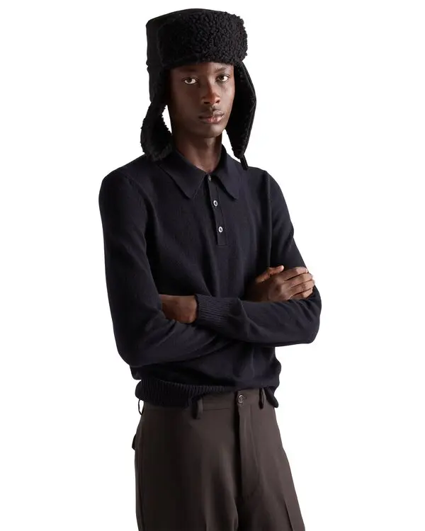 Prada Cashmere Polo Shirt