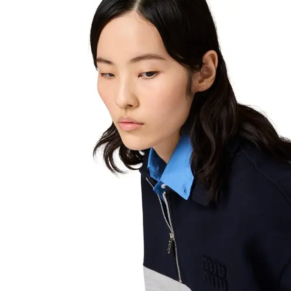 Miu Miu Cotton Half-zip Sweatshirt