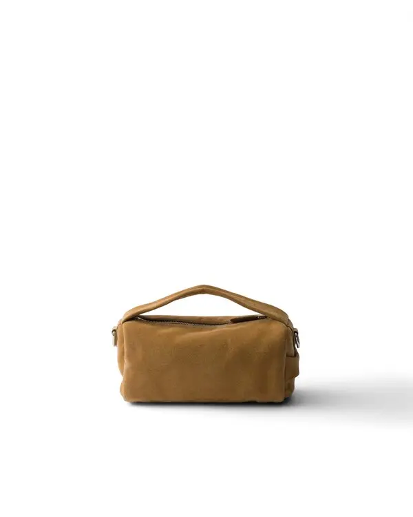 Prada Suede Shoulder Bag - Cinnamon
