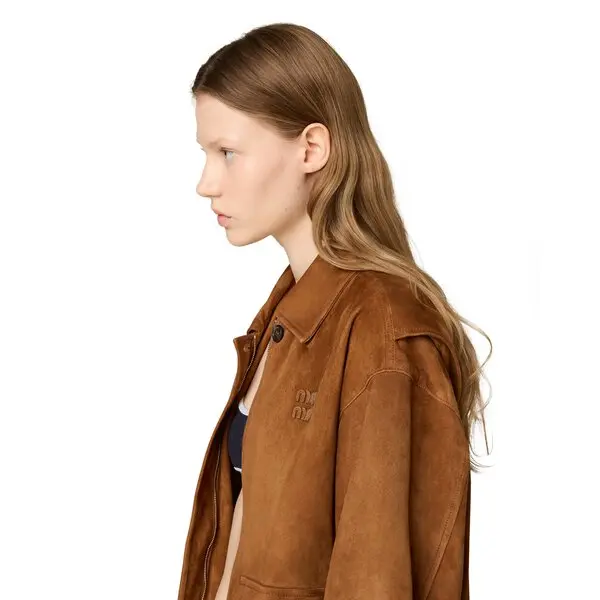 Miu Miu Suede Blouson Jacket