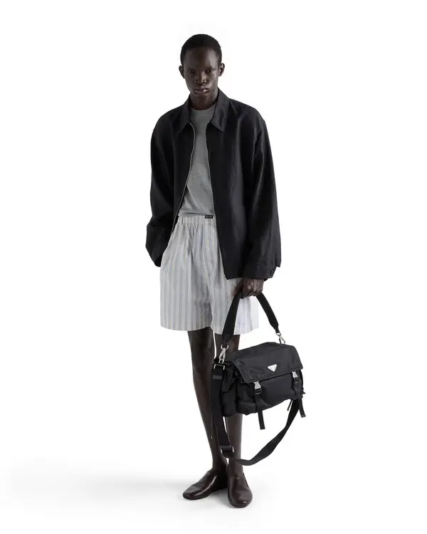 Prada Re-nylon And Leather Bag