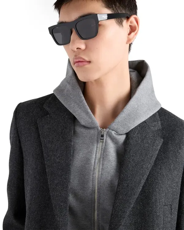 Prada Sunglasses With Logo - Slate Gray Lenses