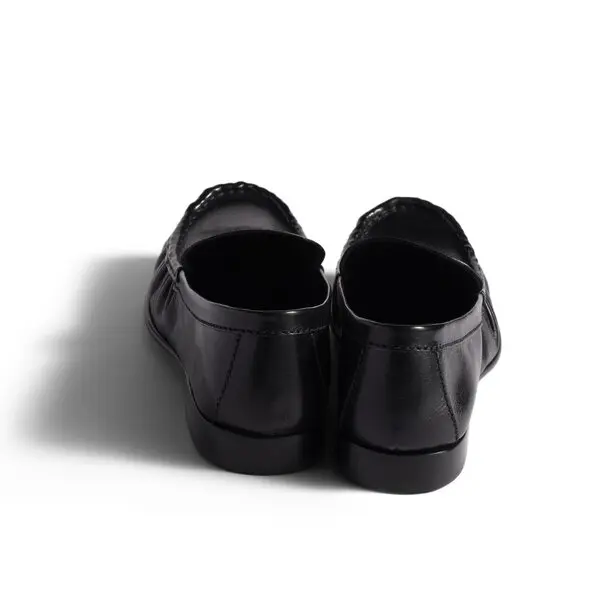 Miu Miu Buffalo Leather Loafers - Black