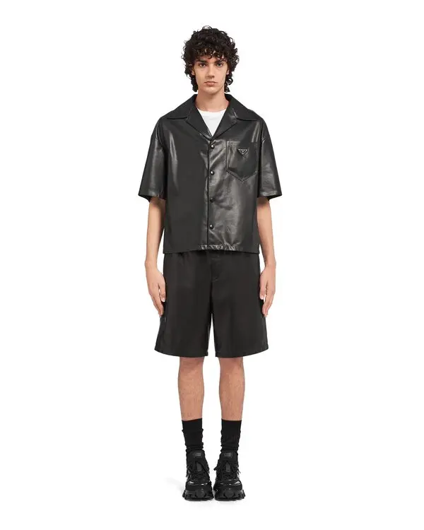Prada Nappa Leather Shirt