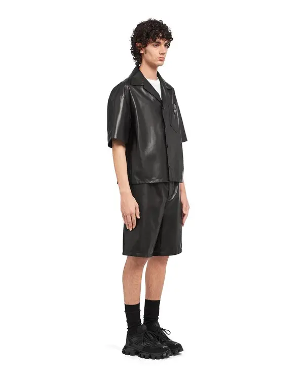 Prada Nappa Leather Shirt