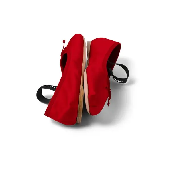 Miu Miu Satin Ballerinas - Red