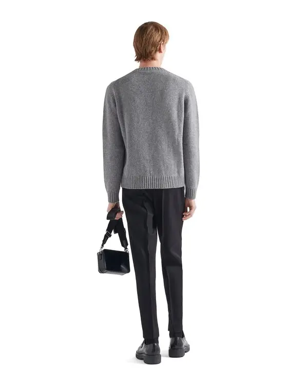 Prada Wool And Cashmere Crew-neck Sweater