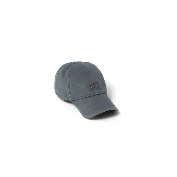 Miu Miu Drill Baseball Cap - Grey