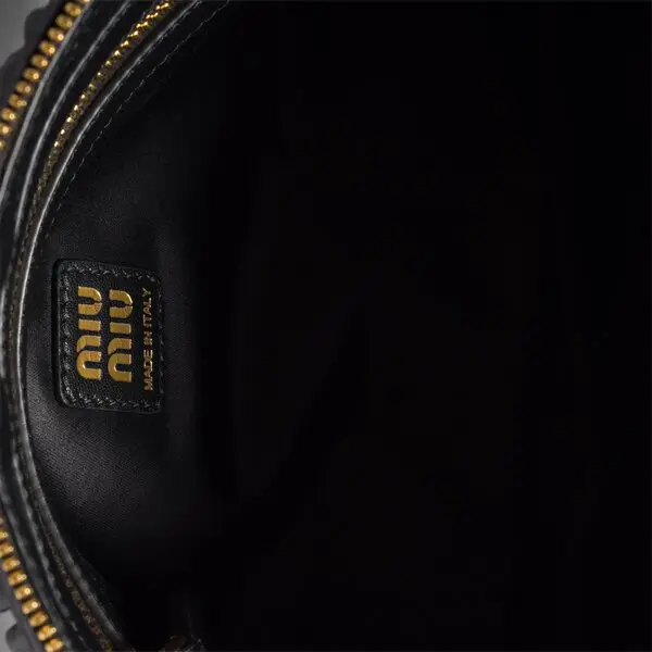Miu Miu Caprice Matelassé Nappa Leather Clutch