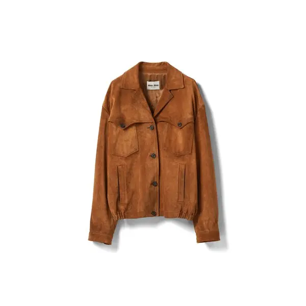 Miu Miu Suede Jacket - Cinnamon