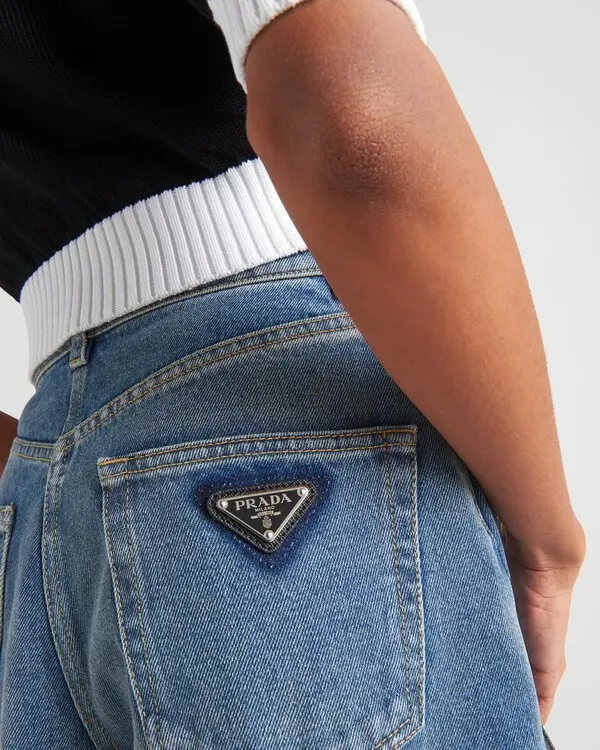 Prada High-waisted Jeans - Mid Blue
