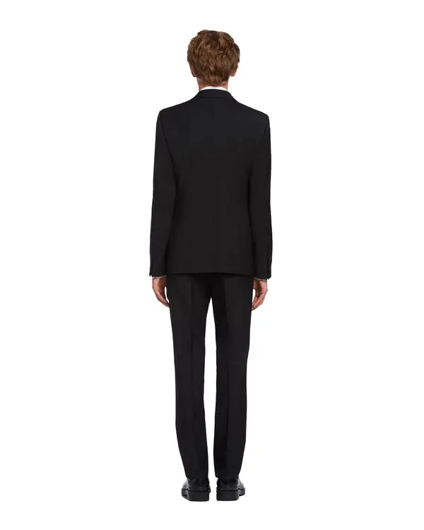 Prada Single Breasted Wool And Mohair Suit
