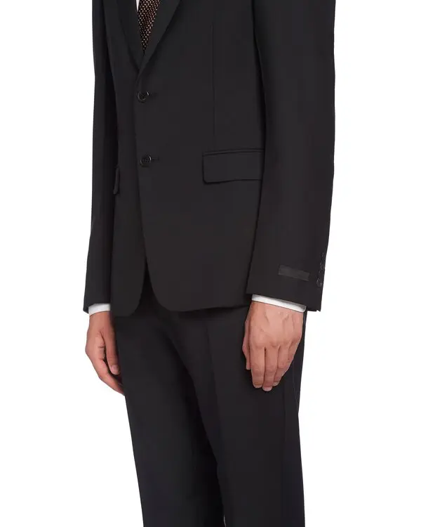 Prada Single Breasted Wool And Mohair Suit