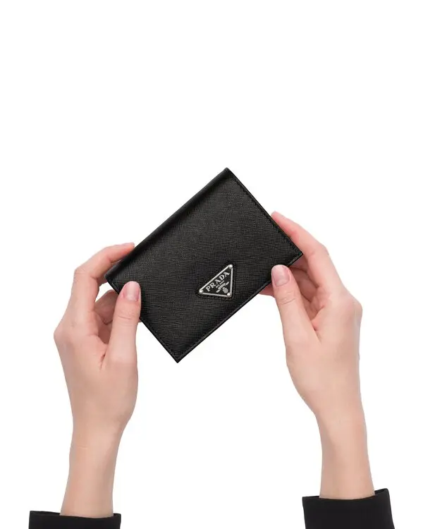Prada Small Saffiano Leather Wallet - Black