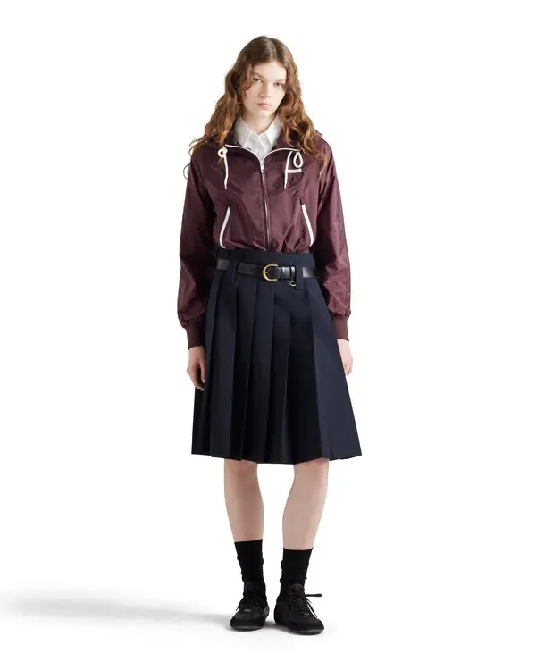 Prada Lightweight Re-nylon Blouson Jacket - Garnet