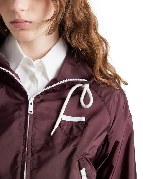 Prada Lightweight Re-nylon Blouson Jacket - Garnet