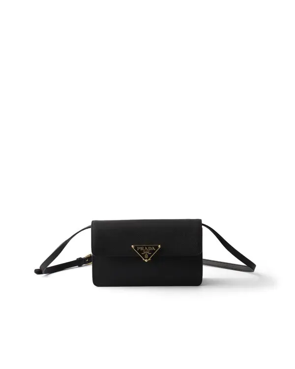 Prada Mini Saffiano Leather Bag - Black
