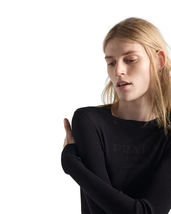Prada Superfine Wool Crew-neck Sweater