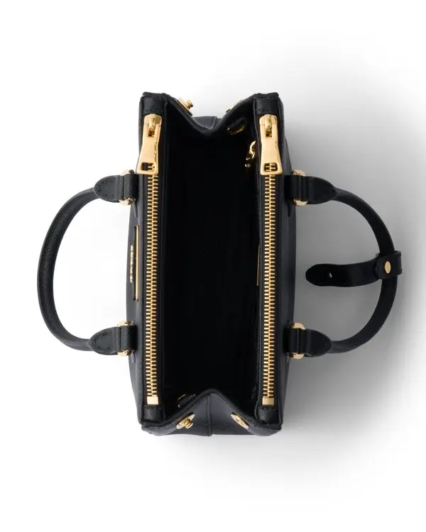 Prada Galleria Mini Saffiano Leather Bag - Black