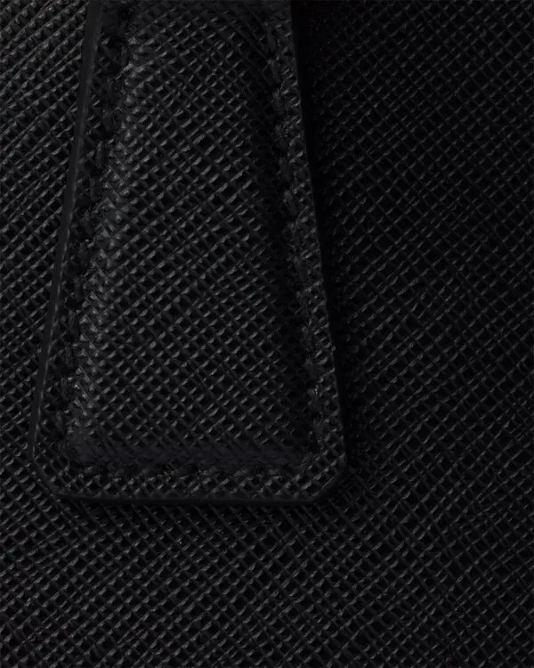 Prada Galleria Mini Saffiano Leather Bag - Black