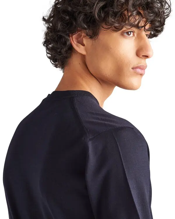 Prada Superfine Wool Crew-neck Sweater
