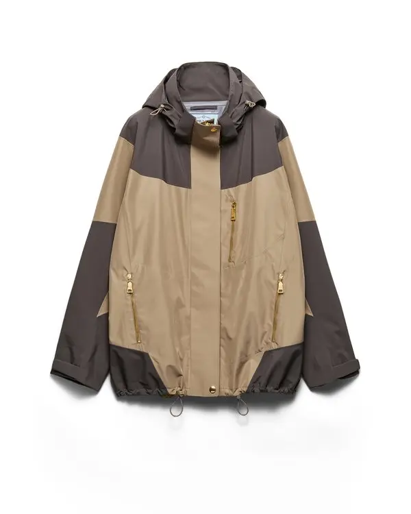 Prada Technical Fabric Blouson Jacket - Clay/iron