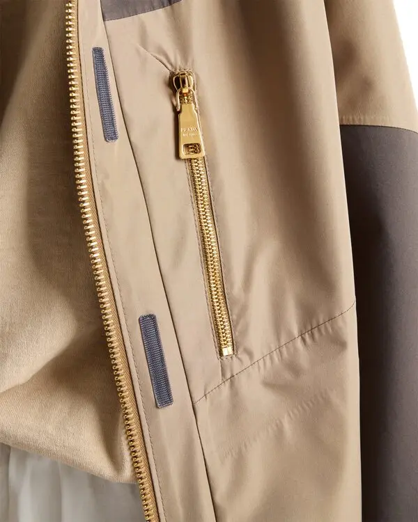 Prada Technical Fabric Blouson Jacket - Clay/iron