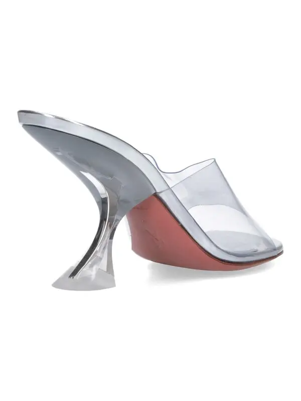 Amina Muaddi Taylor 90 Mules - Transparent