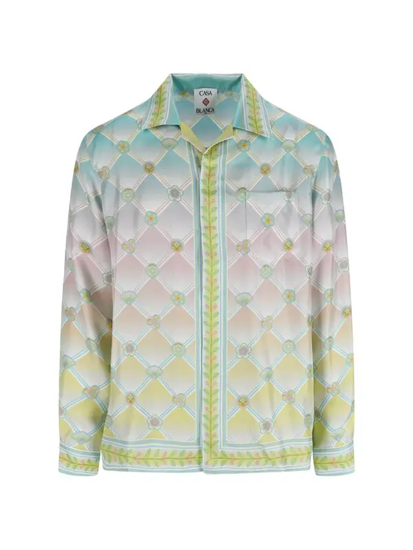 Casablanca Cady Icons' Silk Shirt - Multi