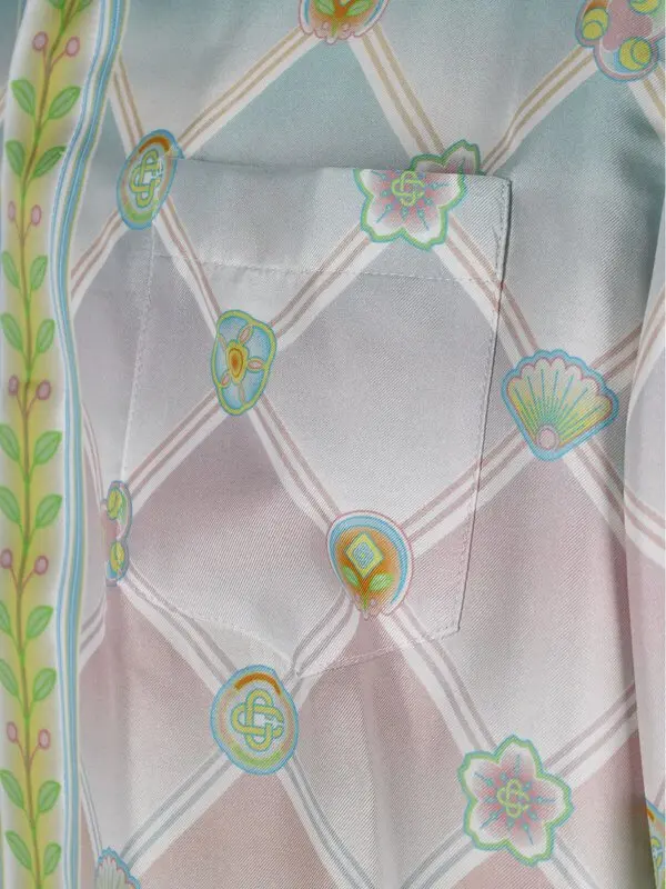 Casablanca Cady Icons' Silk Shirt - Multi