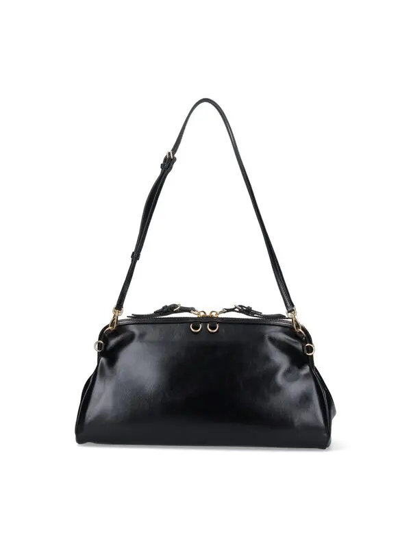 Miu Miu Calf Leather Shoulder Bag - Black