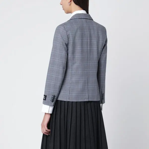 Maison Kitsuné Checked Single-breasted Blazer