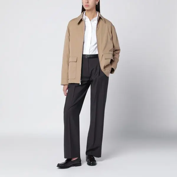 THE ROW Aurelius Cotton-cashmere Jacket - Beige