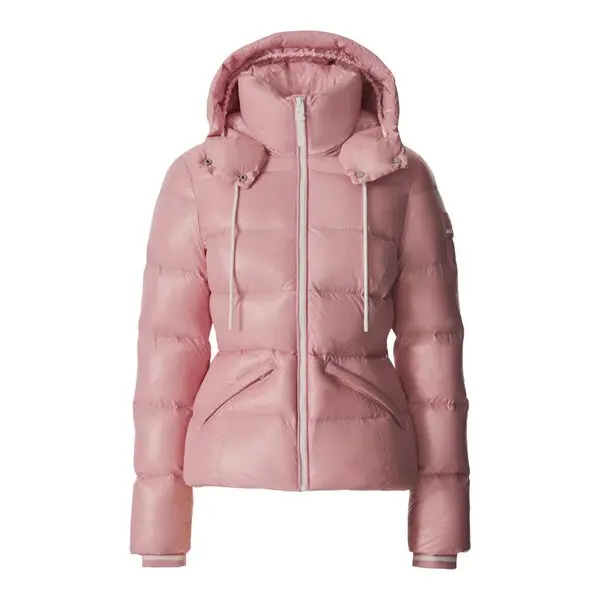 Mackage Madalyn-rr Logo Pattern Down Jacket - Blush