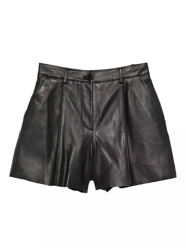 P.a.r.o.s.h Lamb Leather Shorts