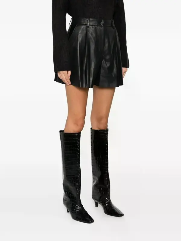 P.a.r.o.s.h Lamb Leather Shorts
