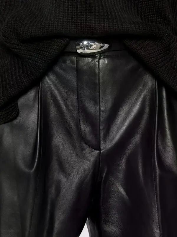 P.a.r.o.s.h Lamb Leather Shorts