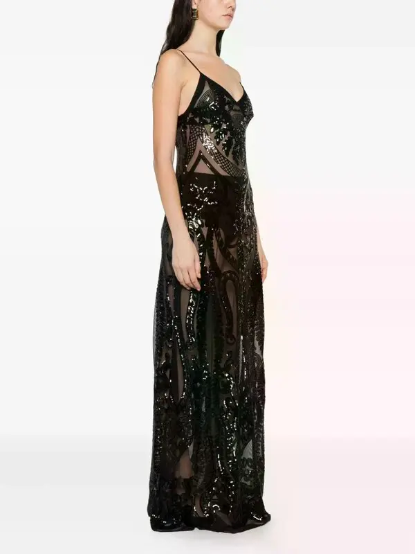 Norma Kamali Sequin-embellished Gown
